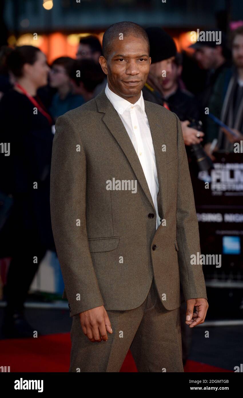 Mark Monero arriving at the Free Fire premiere, part of the BFI London ...