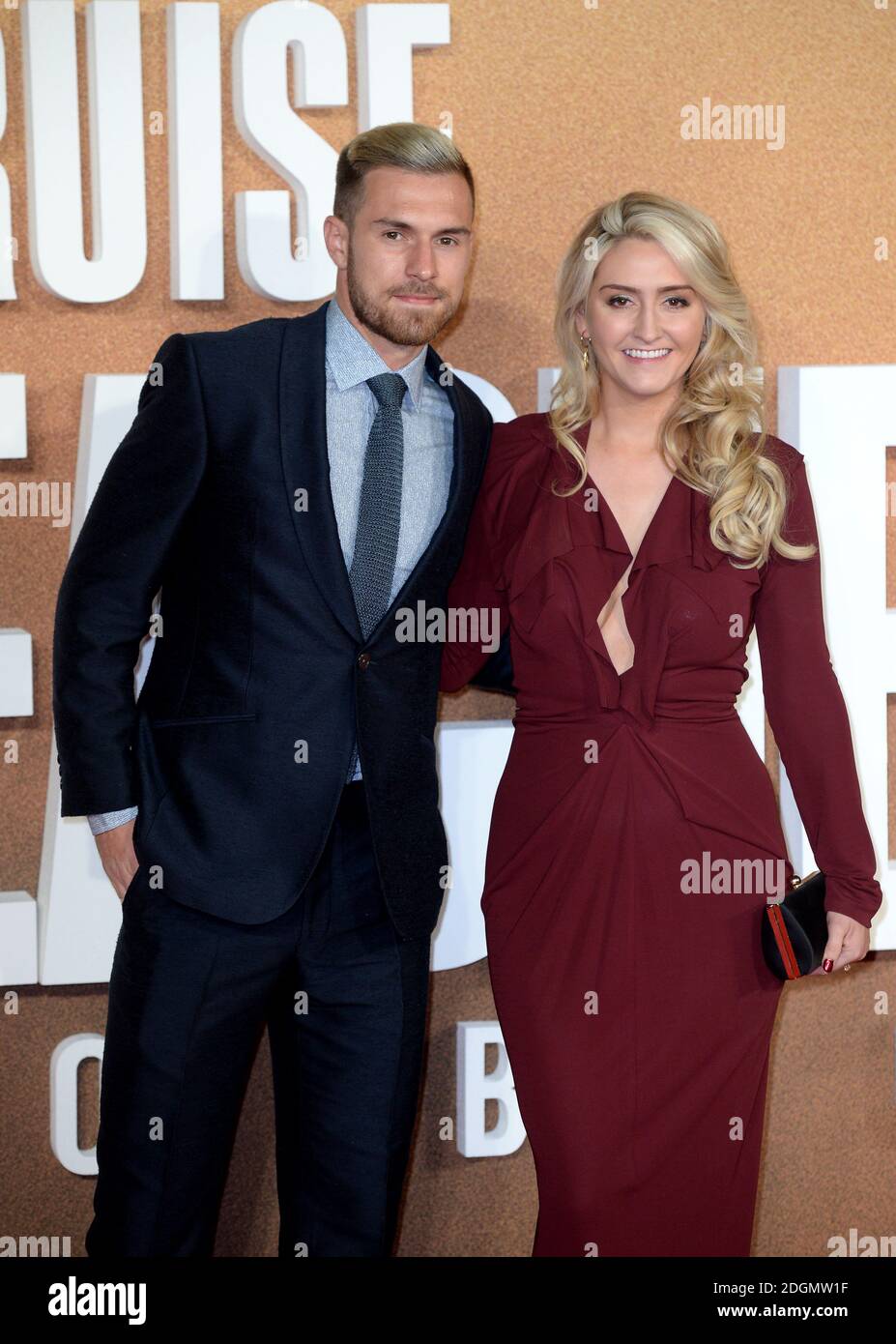 Aaron Ramsey and Colleen Rowland attending the Jack Reacher: Never Go ...