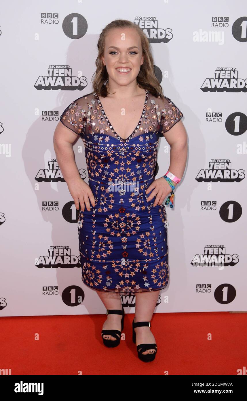 Ellie Simmonds arriving at the BBC Radio 1 Teen Awards, held at the SSE ...