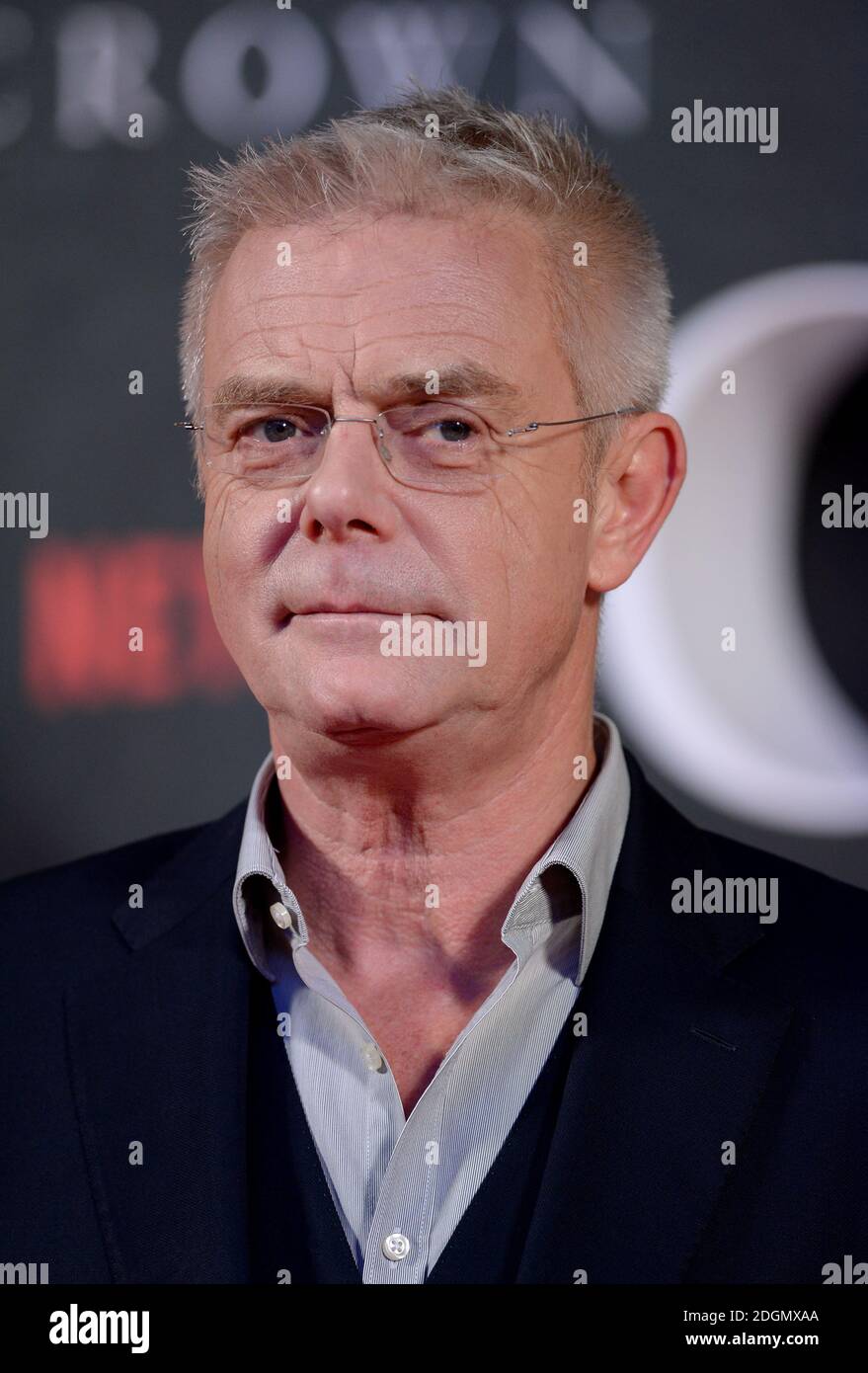 Stephen Daldry attending the premiere of The Crown at Odeon Leicester ...