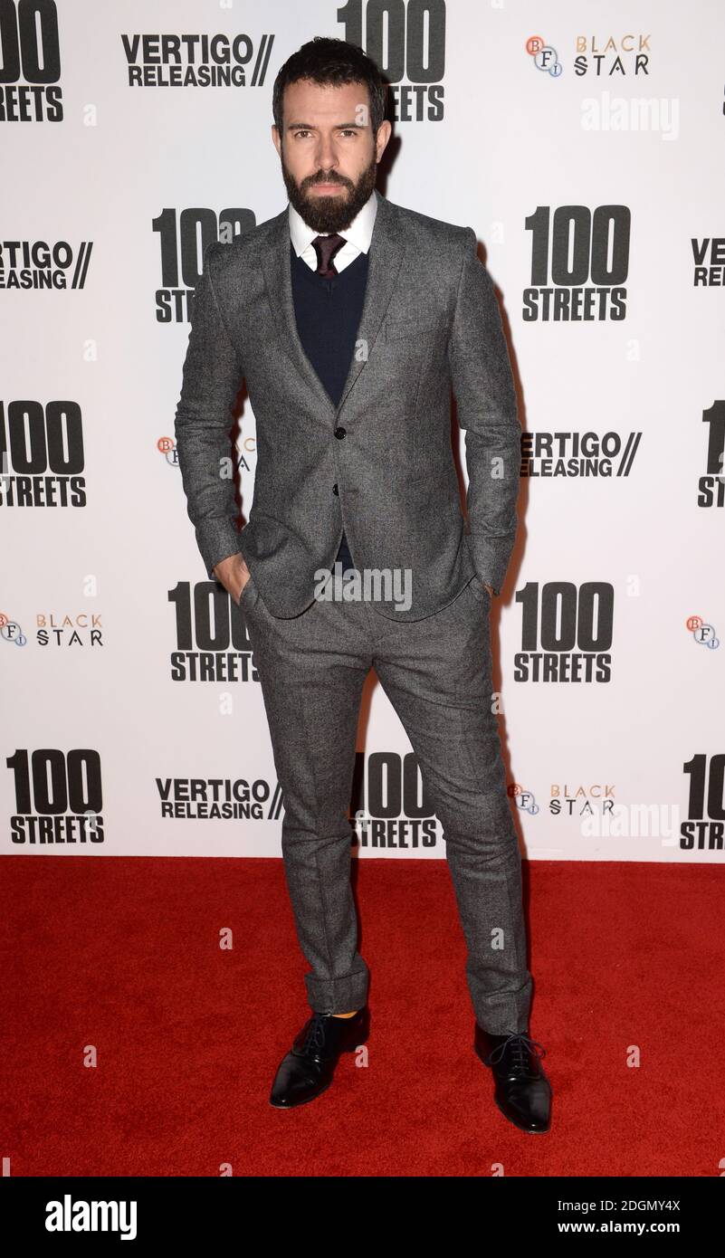 Tom Cullen arriving at the 100 Streets Premiere, BFI Southbank, London ...