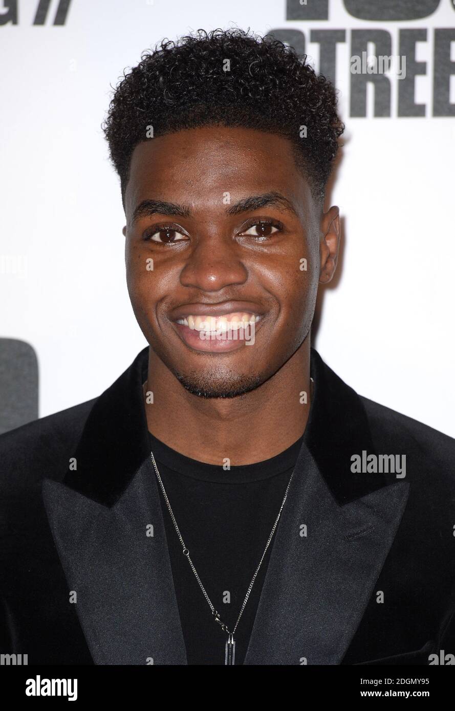 Duayne Boachie arriving at the 100 Streets Premiere, BFI Southbank ...