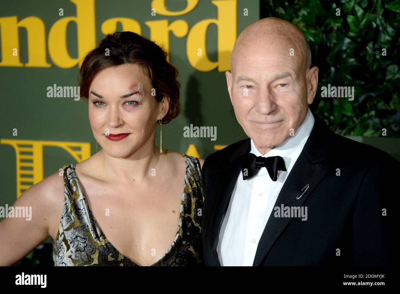 Patrick Stewart and Sunny Ozell attending the The London Evening ...