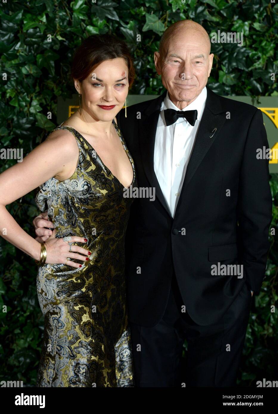 Patrick Stewart and Sunny Ozell attending the The London Evening ...