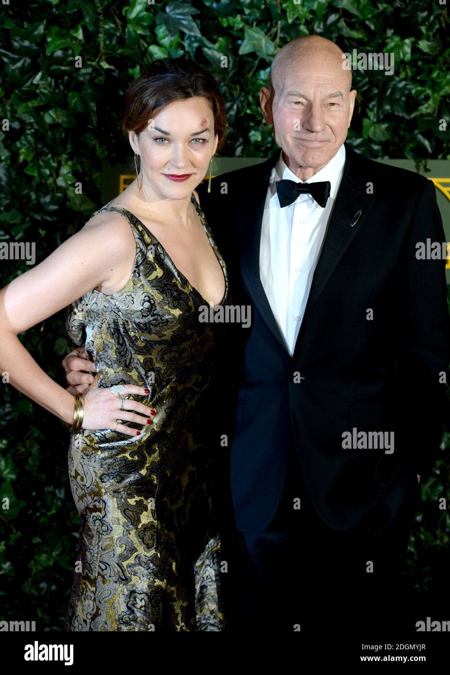 Patrick Stewart and Sunny Ozell attending the The London Evening ...