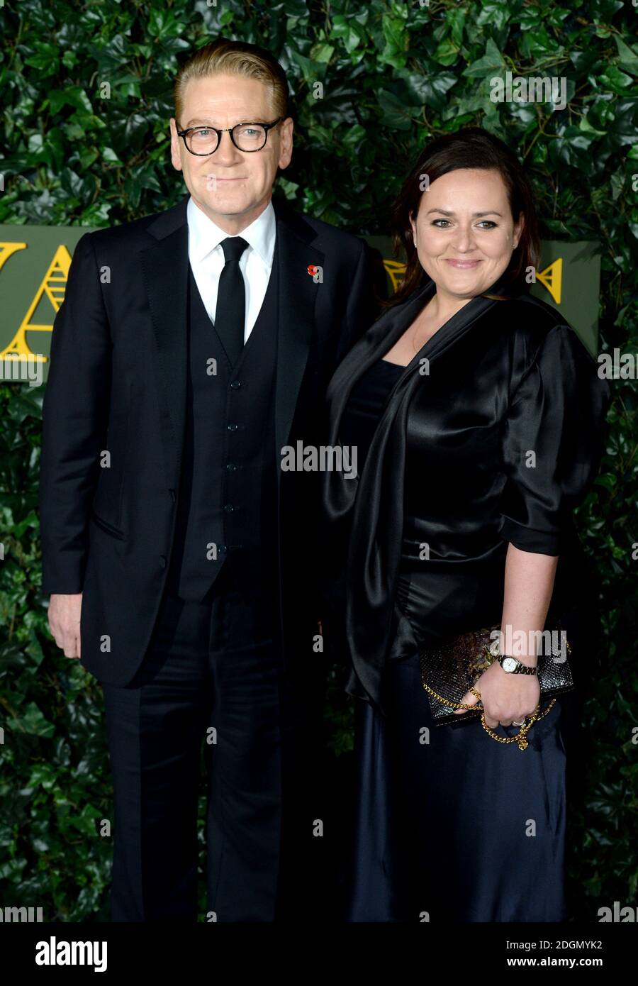 Kenneth Branagh and Lindsay Brunnock attending the The London Evening ...