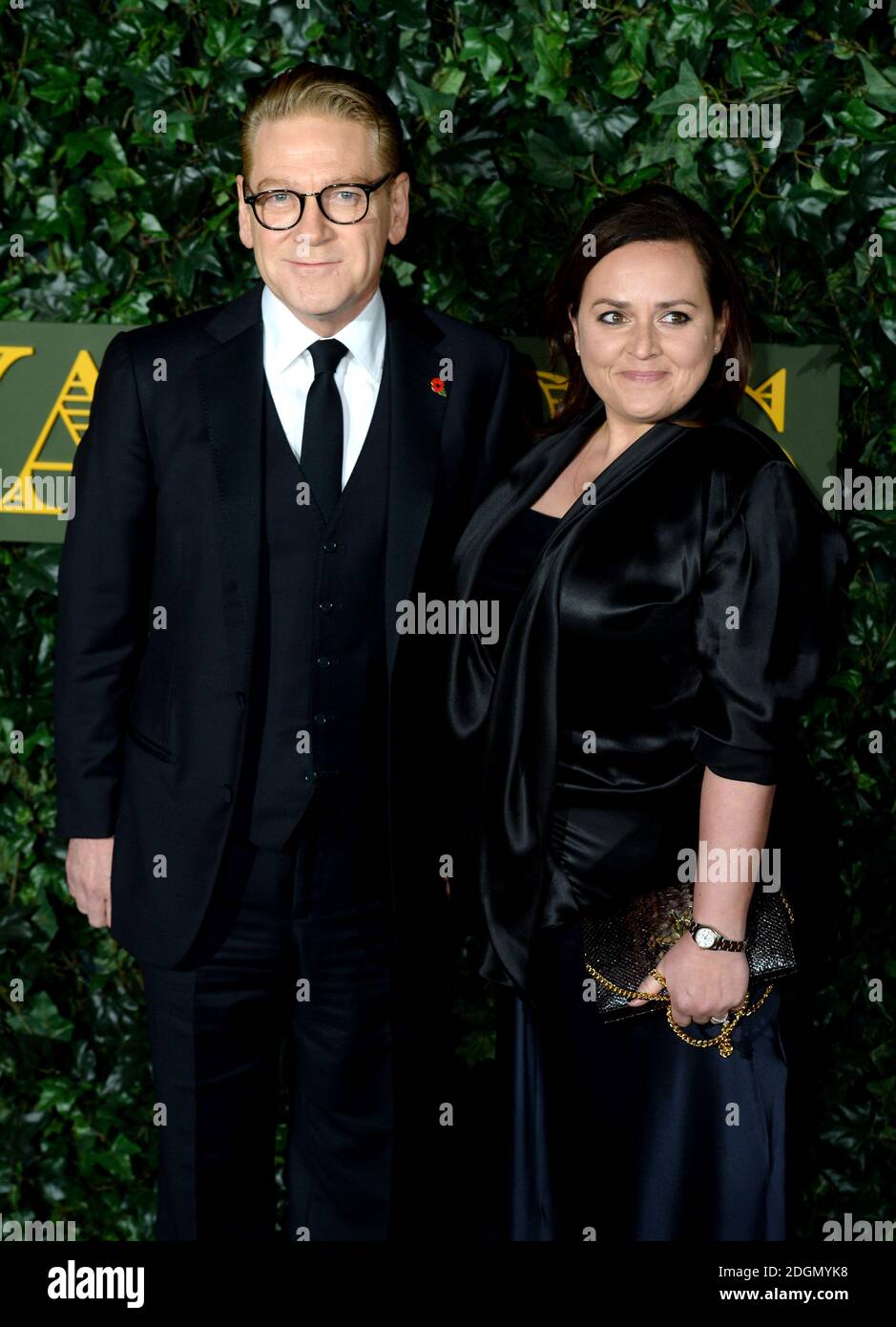 Kenneth Branagh and Lindsay Brunnock attending the The London Evening ...