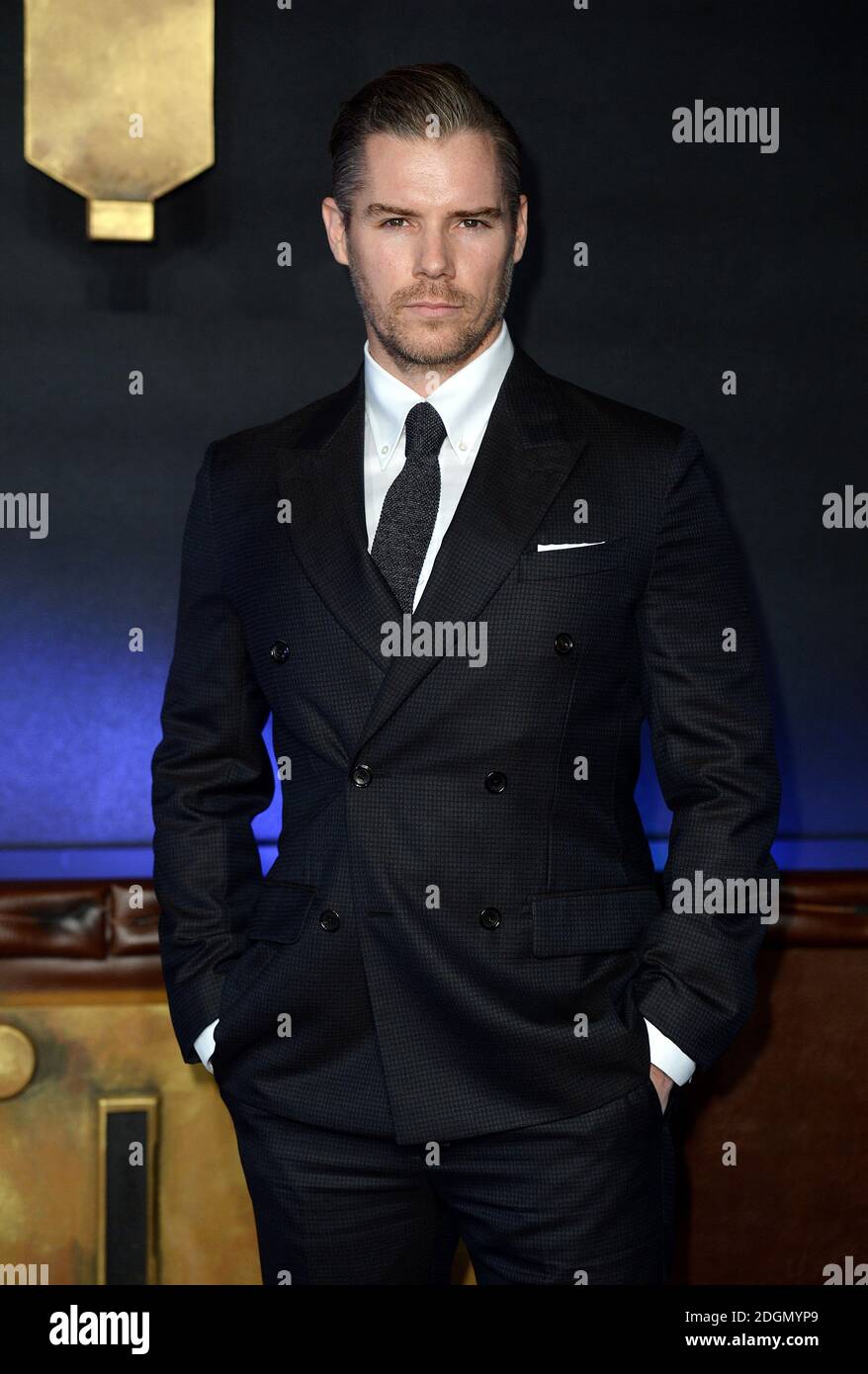 Josh Cowdery attending the European premiere of Fantastic Beasts and ...