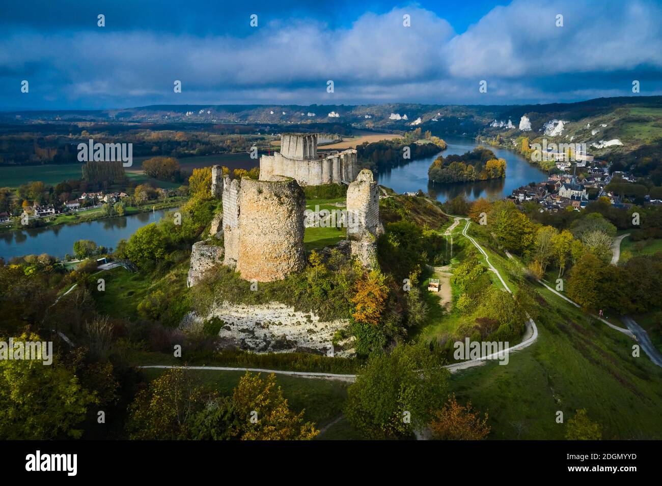 Chateau Gaillard Aerial High Resolution Stock Photography and Images - Alamy