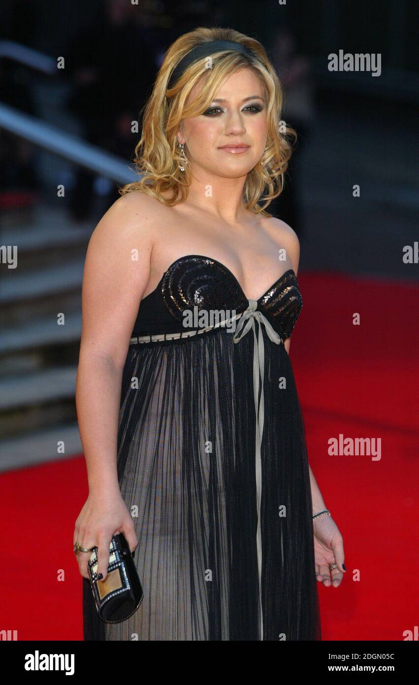 Kelly Clarkson arriving at the Brit Awards 2006, Earls Court, London. Â ...