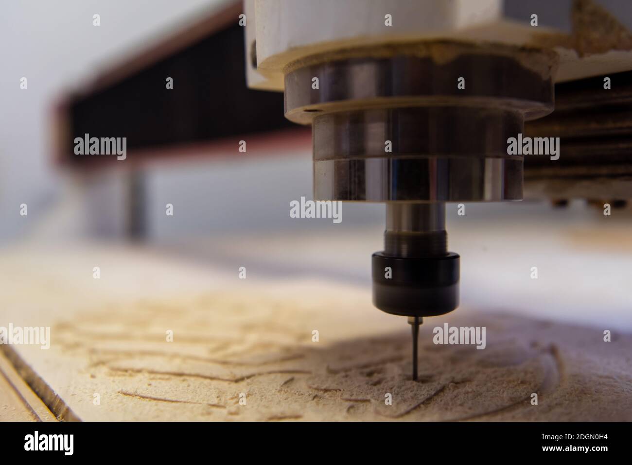 Modern automatic woodworking machine Stock Photo - Alamy