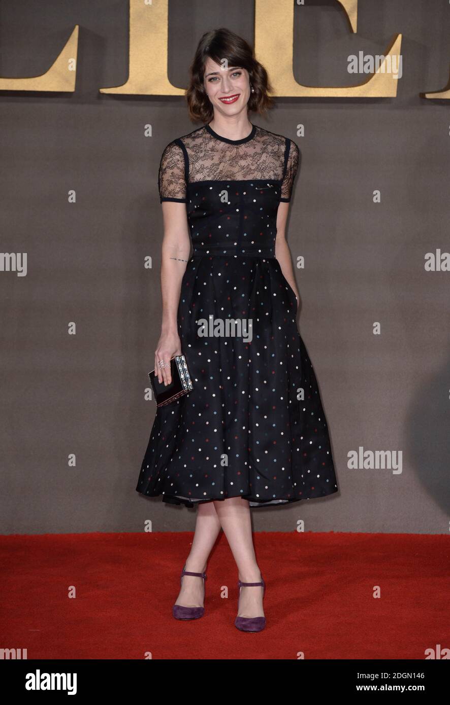 Lizzy Caplan attending the UK premiere of Allied, held at the Odeon ...