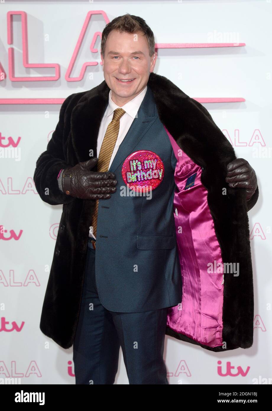Richard Arnold attending the ITV Gala at the London Palladium, London ...