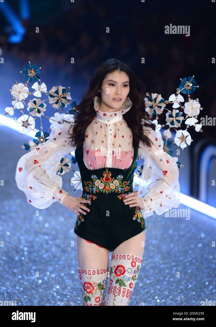 Sui He on the catwalk during the Victoria's Secret Fashion Show 2016 ...