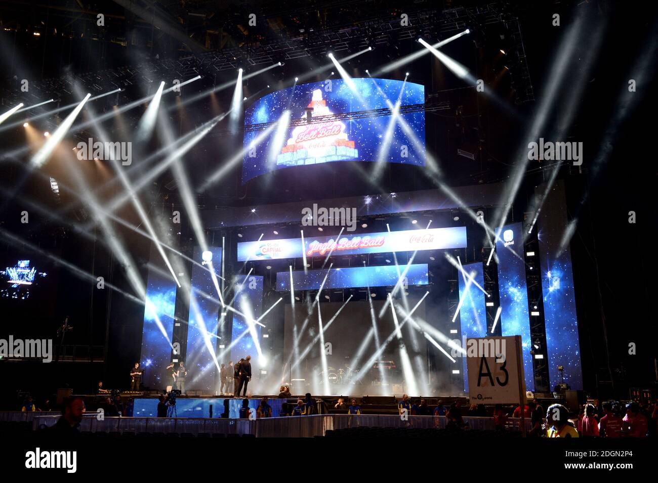 General view of The O2 Arena ahead of the Capital FM Jingle Bell Ball ...
