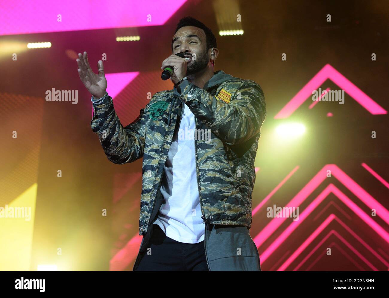 Craig David on stage at the Capital FM Jingle Bell Ball 2016 with Coca ...