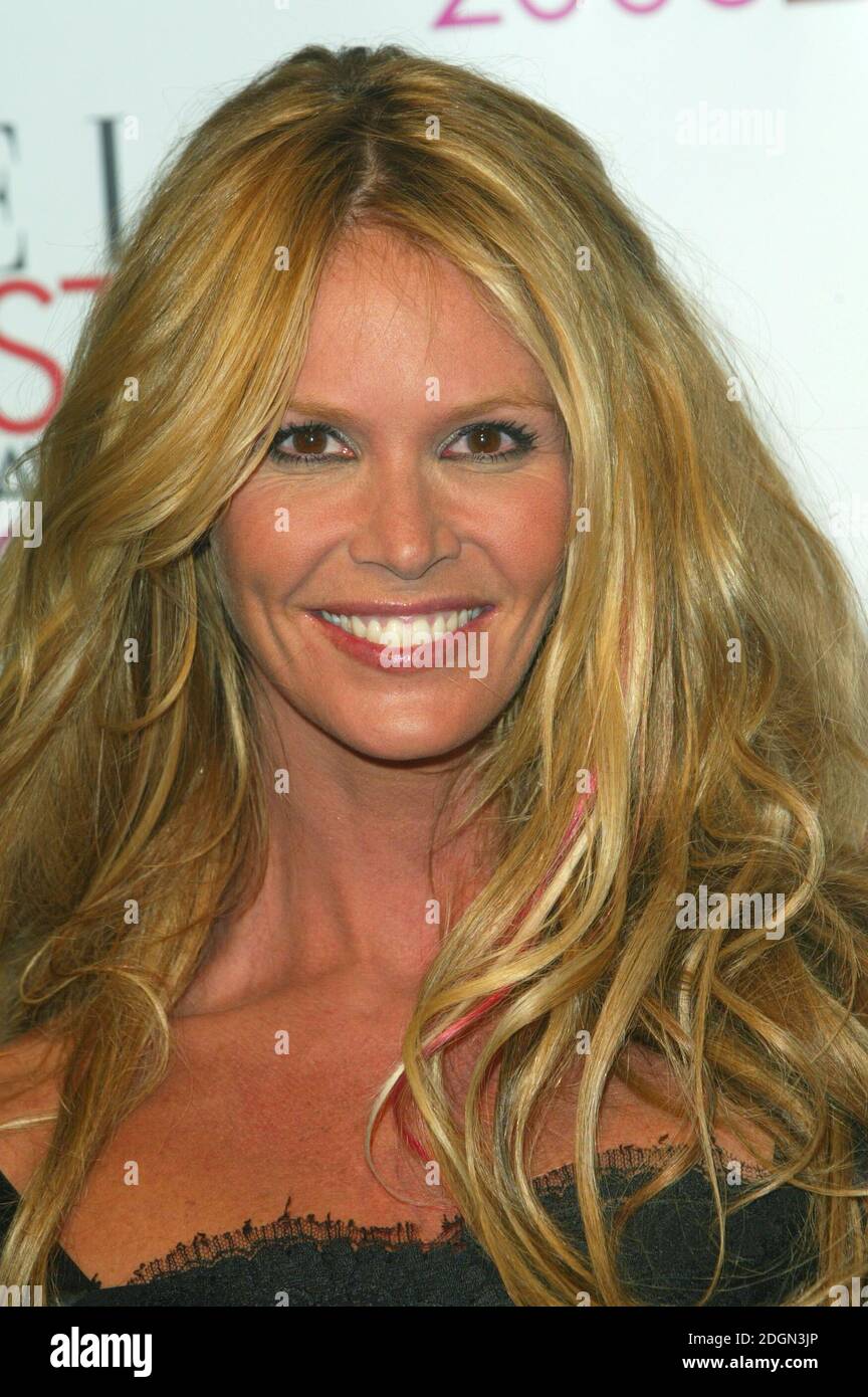Elle Macpherson in the press room at the Elle Style Awards 2006, the ...