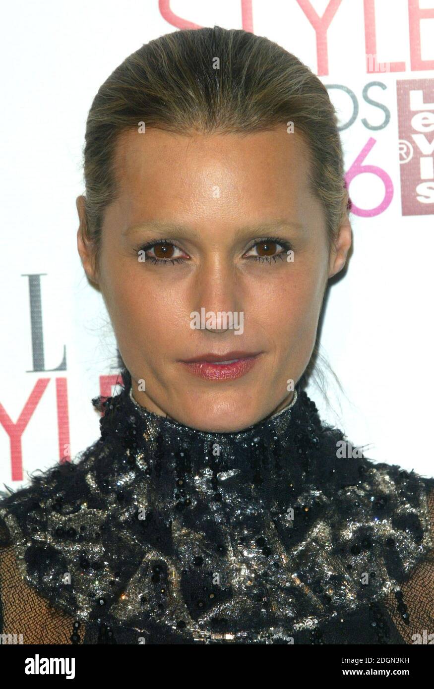 Yasmin Le Bon in the press room at the Elle Style Awards 2006, the ...