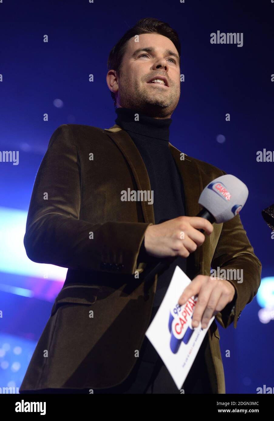 Dave Berry on stage at the Capital FM Jingle Bell Ball 2016 with Coca ...