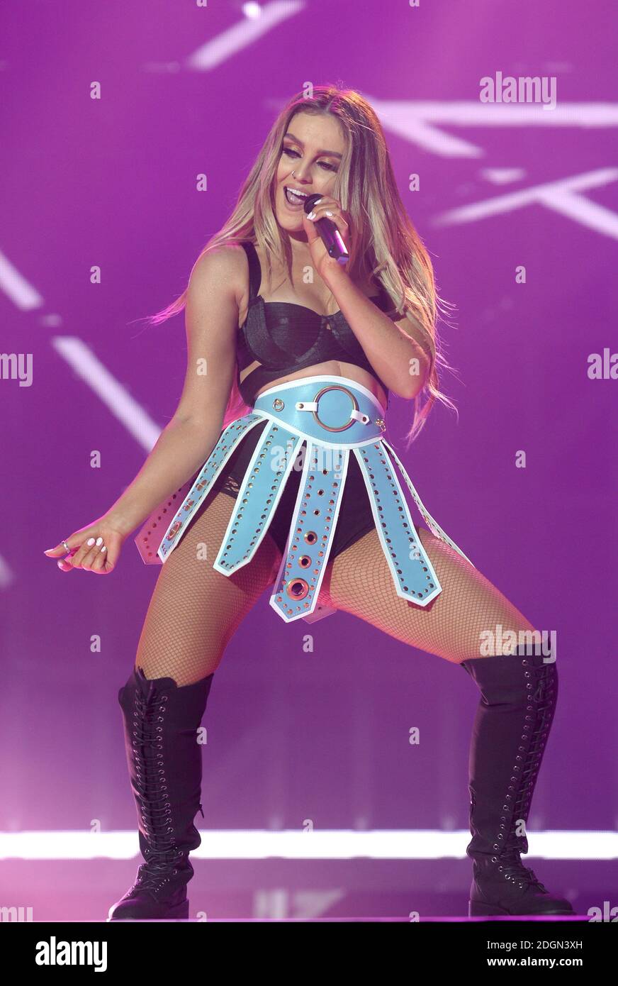 Perrie Edwards of Little Mix on stage at the Capital FM Jingle Bell ...