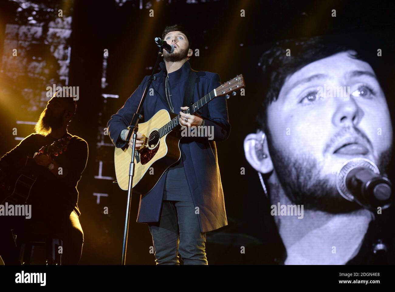 James Arthur on stage at the Capital FM Jingle Bell Ball 2016 with Coca ...