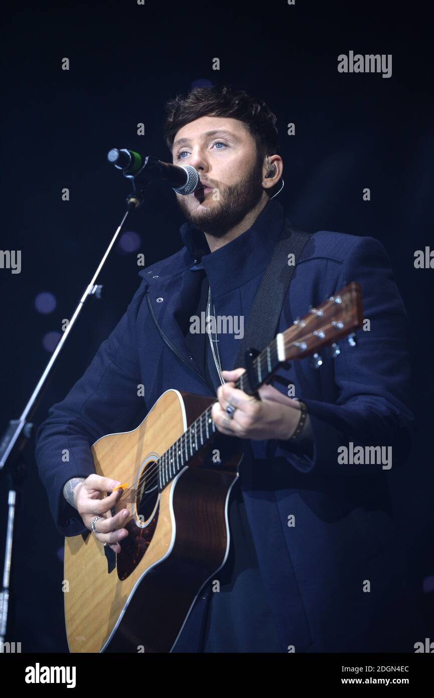 James Arthur on stage at the Capital FM Jingle Bell Ball 2016 with Coca ...