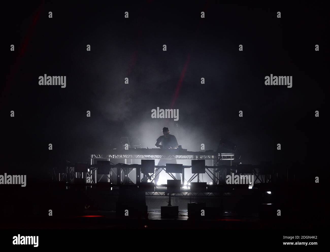 Martin Garrix on stage at the Capital FM Jingle Bell Ball 2016 with ...