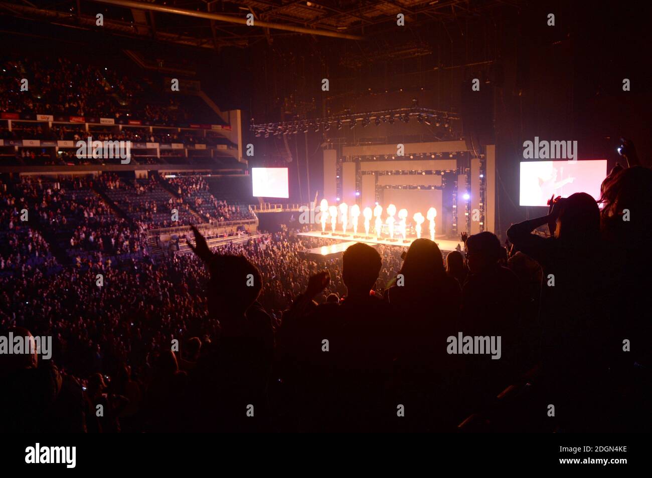 Martin Garrix on stage at the Capital FM Jingle Bell Ball 2016 with ...
