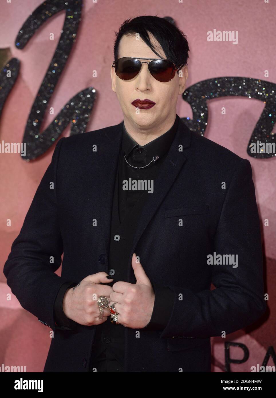 Marilyn Manson attending The Fashion Awards 2016 at The Royal Albert ...