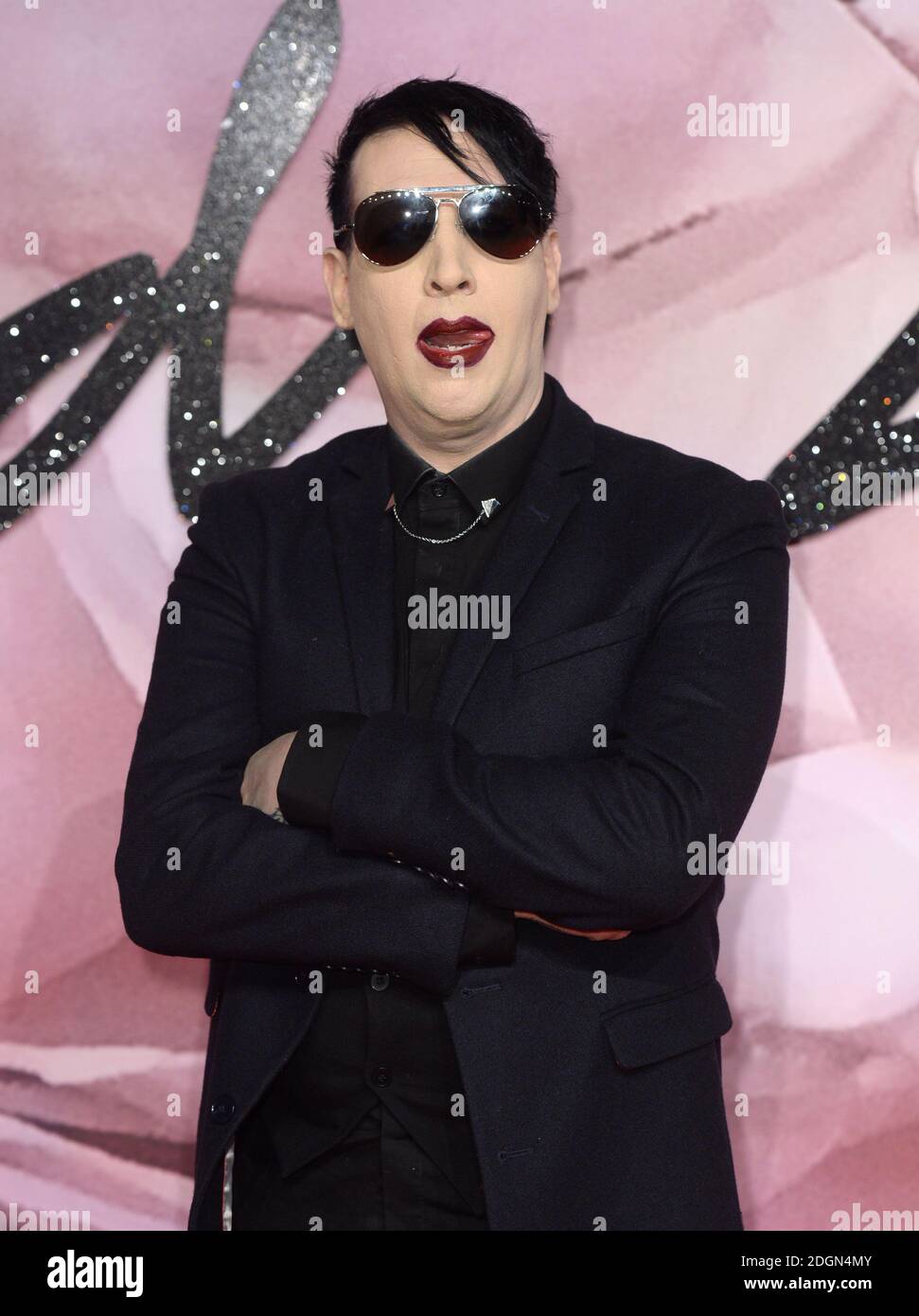 Marilyn Manson attending The Fashion Awards 2016 at The Royal Albert ...