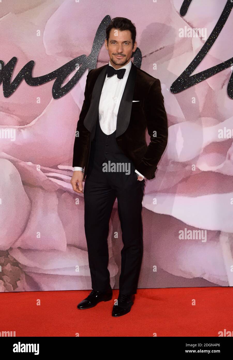 David Gandy attending The Fashion Awards 2016 at The Royal Albert Hall ...