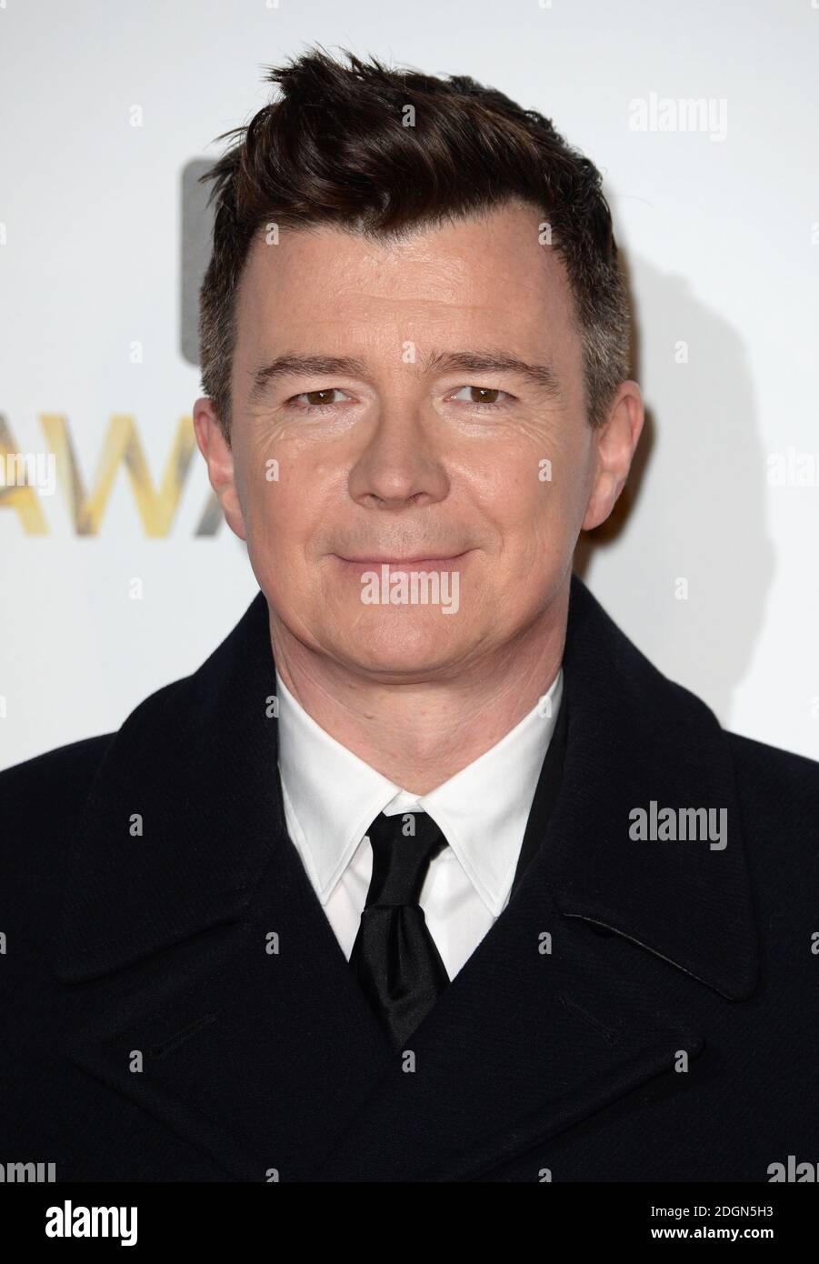 Rick Astley arriving at the BBC Music Awards 2016, Excel Docklands ...