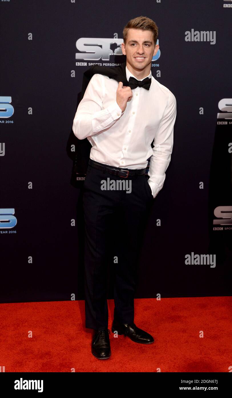 Max Whitlock during the red carpet arrivals for BBC Sports Personality ...