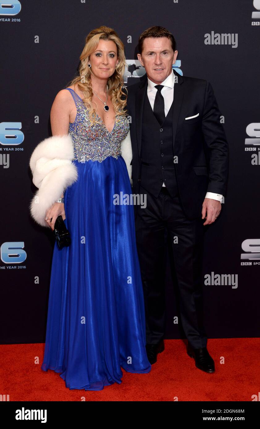 Tony McCoy and wife Chanelle McCoy during the red carpet arrivals for ...