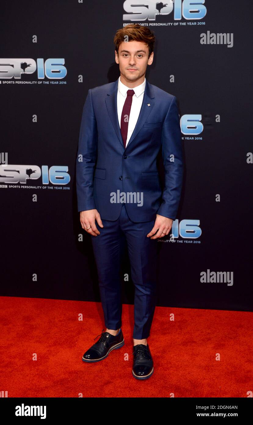 Tom Daley during the red carpet arrivals for BBC Sports Personality of ...