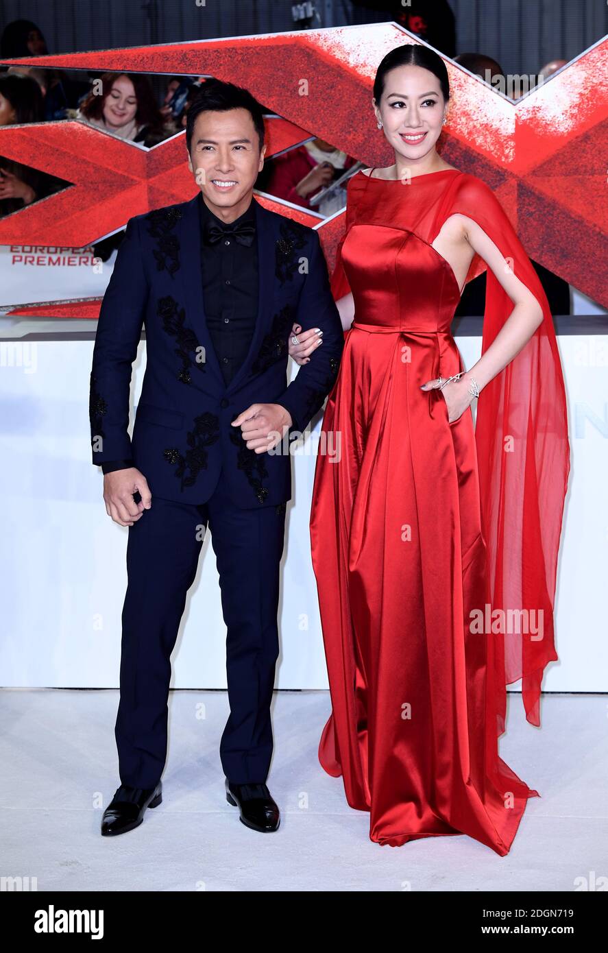 Donnie Yen and Cissy Wang attending the xXx: Return of Xander Cage Premiere at the O2 Cineworld ...