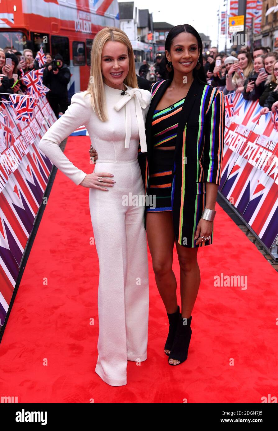 Alesha Dixon (right) and Amanda Holden attending the Britain's Got ...