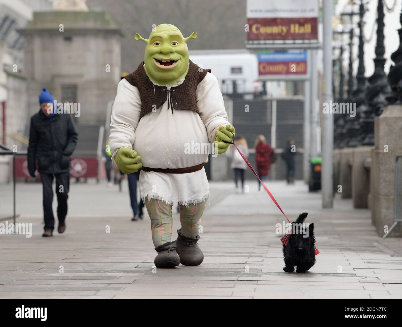 Ode to an Ogre! Shrek plays host to a Scottish themed 'Pop-up Scot' for ...
