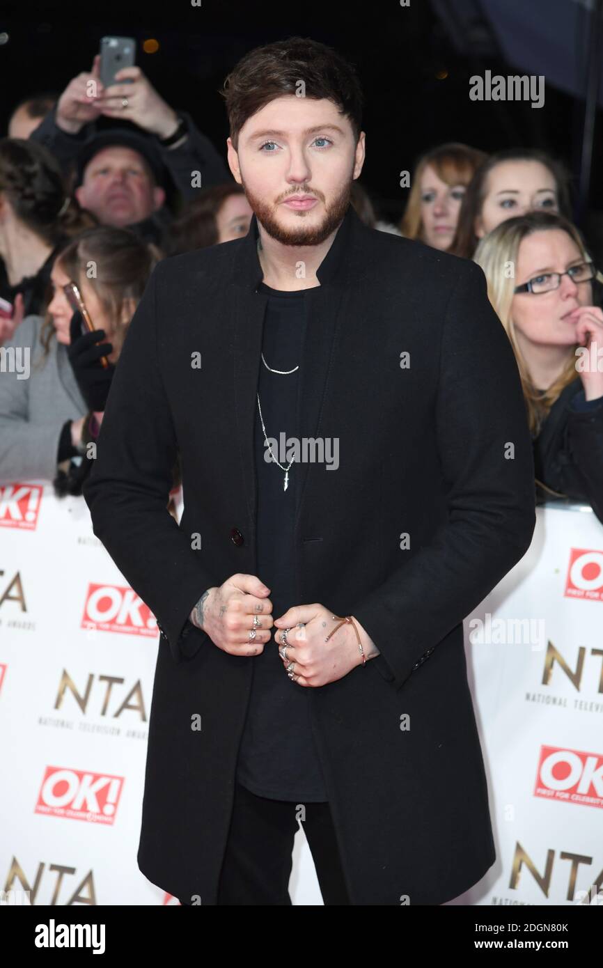 James Arthur attending the National Television Awards 2017 held at the ...