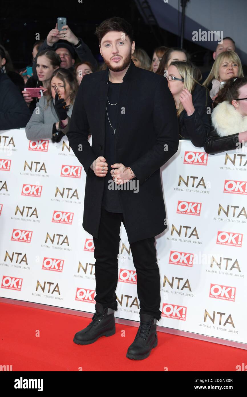 James Arthur attending the National Television Awards 2017 held at the ...