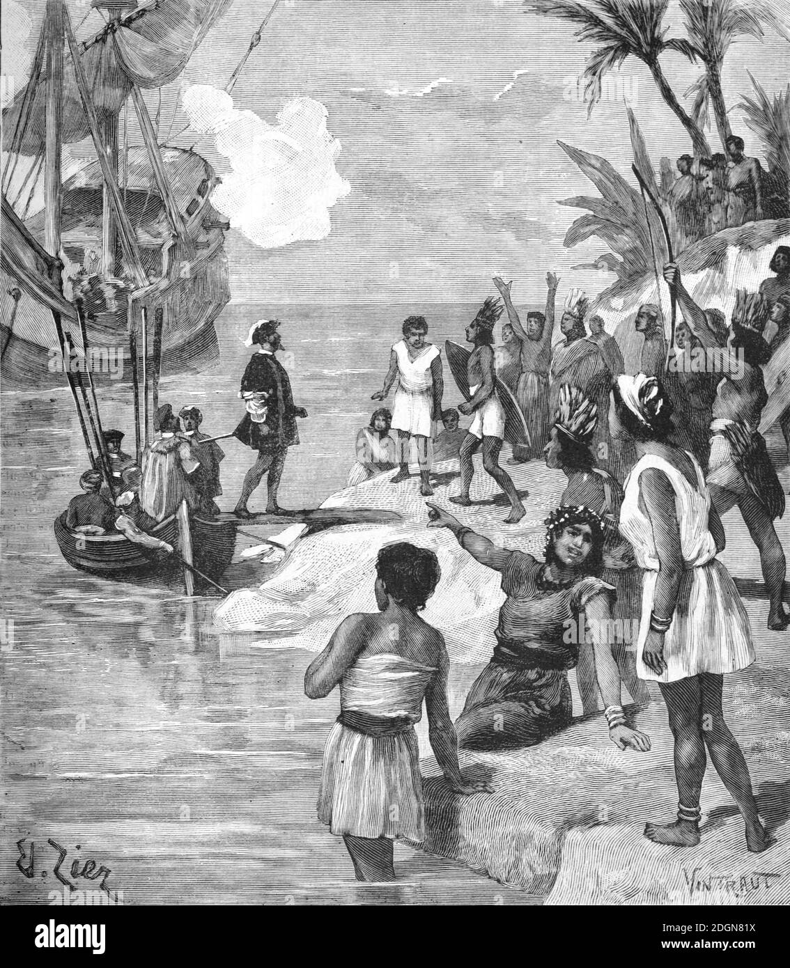 Guarani engraving Black and White Stock Photos & Images - Alamy