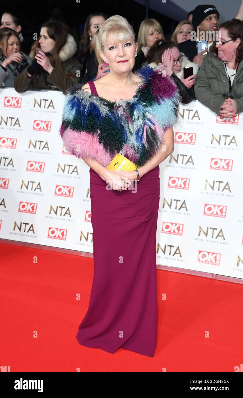 Cathy Shipton attending the National Television Awards 2017 held at the ...