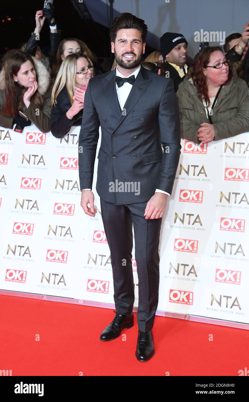 Dan Edgar attending the National Television Awards 2017 held at the O2 ...