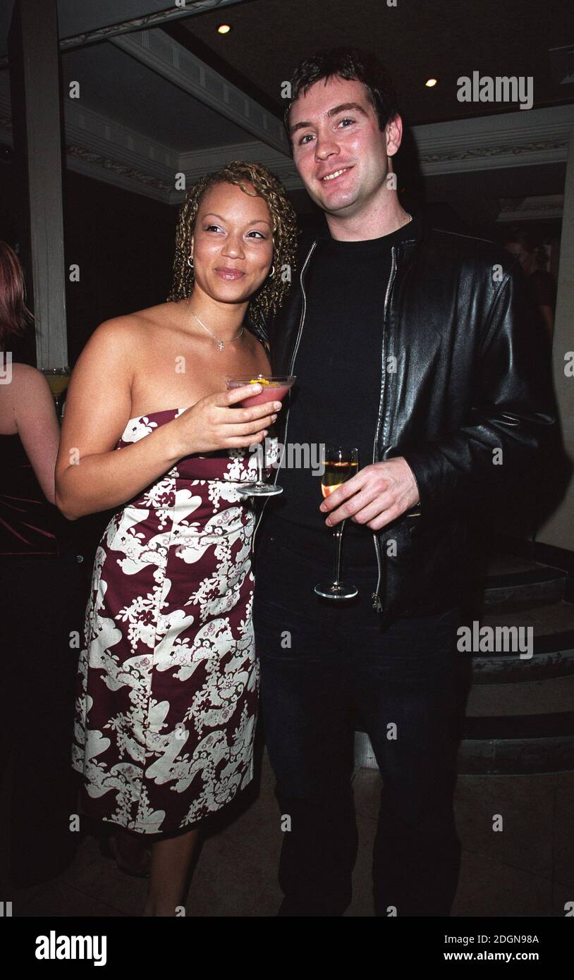 Angela Griffin and boyfriend out in London. Three quarter length. Â ...