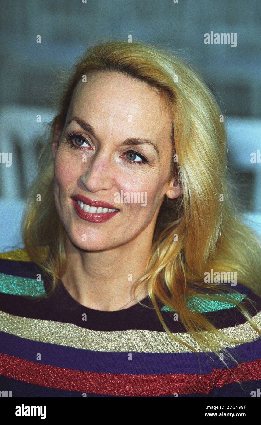 Jerry Hall out in London. Headshot. Â©Doug Peters/allaction.co.uk Stock ...