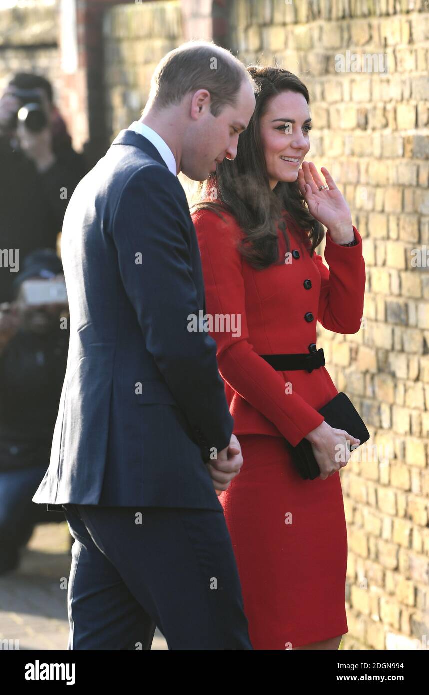 The Duke and Duchess of Cambridge arriving at the Mitchell Brook ...