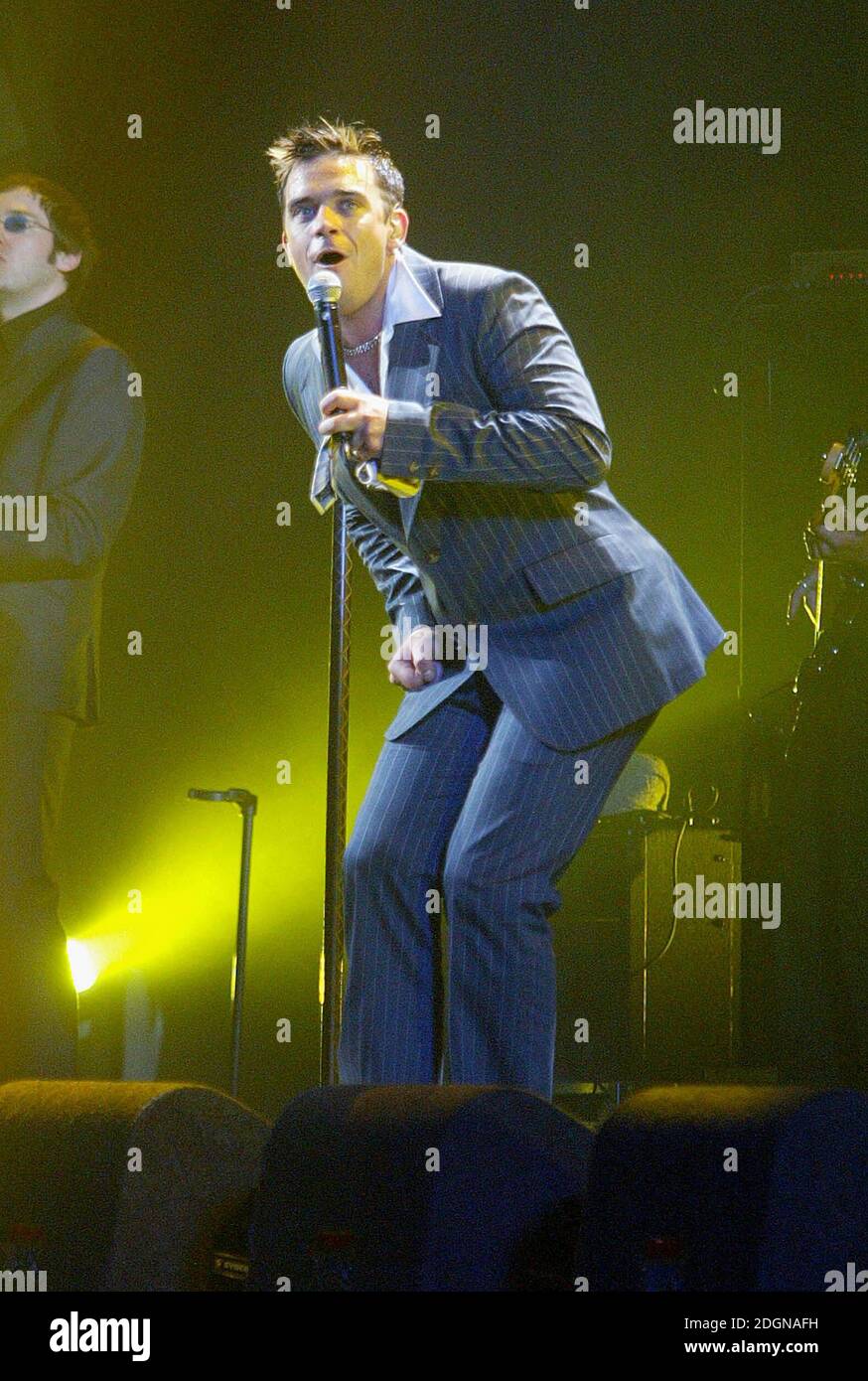 Robbie Williams at the TMF Awards in Rotterdam, Holland. Live, three ...