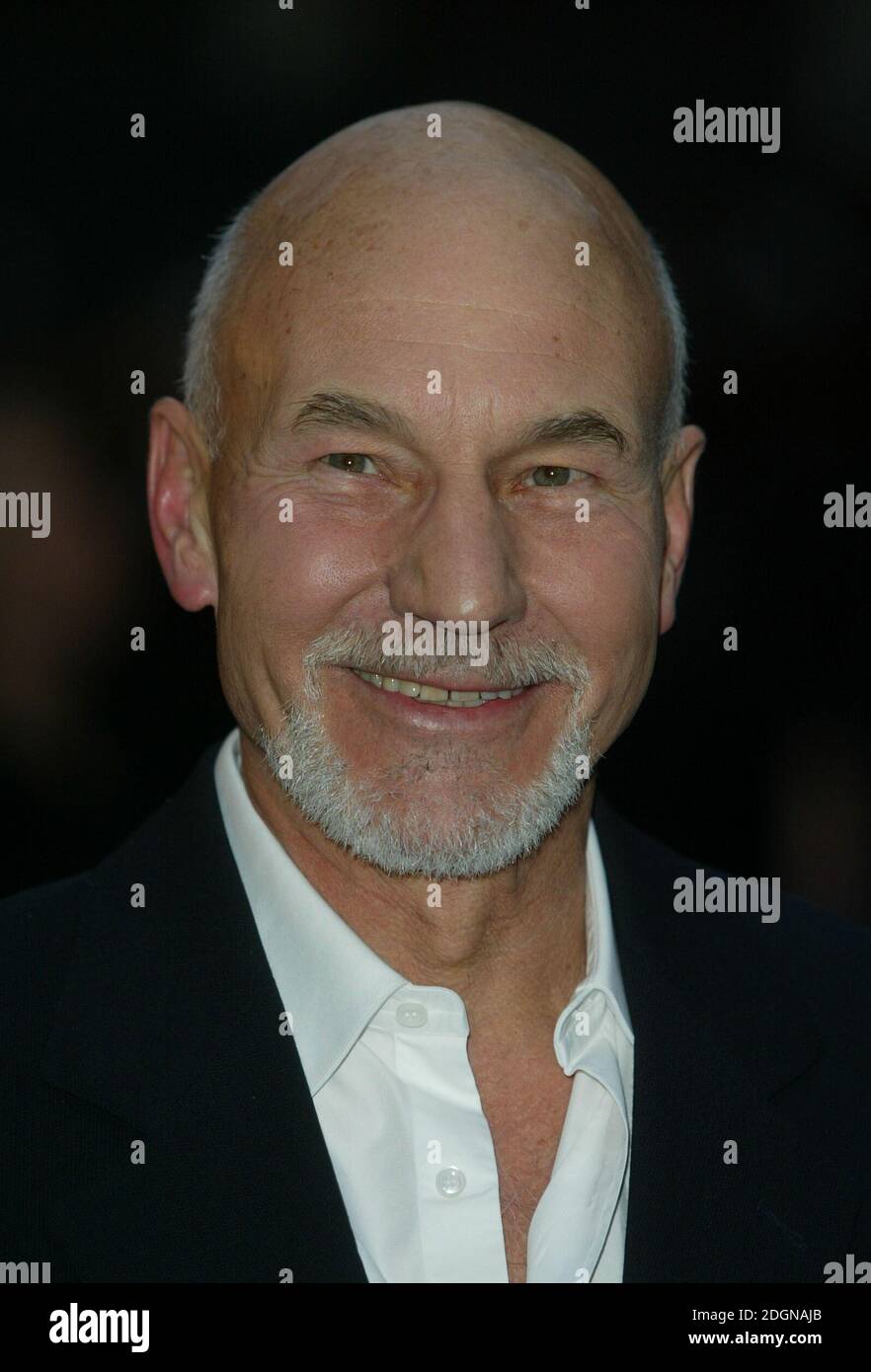 Patrick Stewart at the London premiere of the film X Men 2 held at the ...