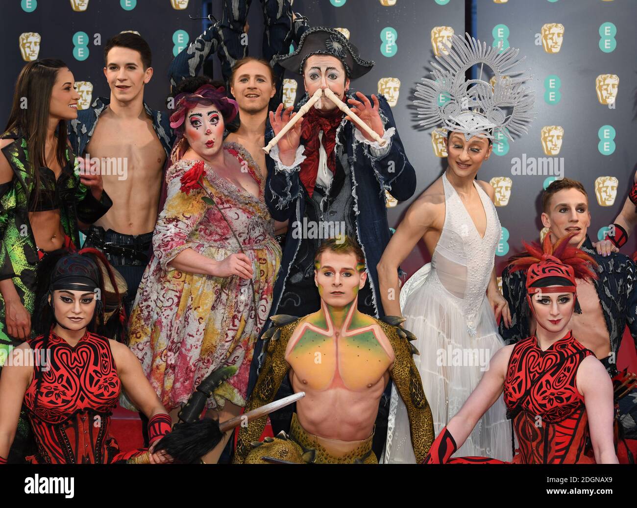 The cast of Cirque du Soleil attending the EE British Academy Film ...