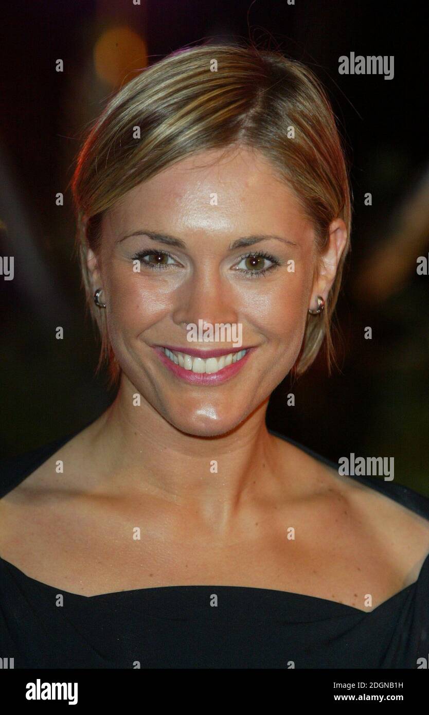Jenni Falconer arriving at the 2002 TV Moments, BBC Television Centre ...